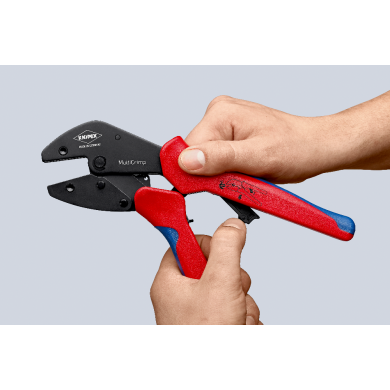 KNIPEX MultiCrimp® Lever Action Crimping Pliers with changer magazine ...